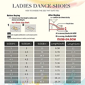 HIPPOSEUS Latin Dance Shoes for Women Ballroom Salsa Performance Dancing Shoes,Model 2230,Bronze，5 B(M) US