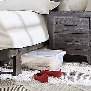 Life Story Clear Stackable Closet Organization & Storage Box, 34 Quart (24 Pack)