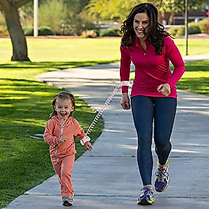 Lehoo Castle Upgraded Anti Lost Wrist Link, Kid Harness with Induction Lock, Safety Wrist Leash for Toddlers, Kids Backpack Leash, Child Leash Harness (Pink)