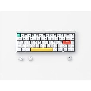 nuphy Halo65 Mechanical Gaming Keyboard with PBT Keycaps, 65% RGB Hot-swap Wireless Keyboard, Supports Bluetooth、2.4G and Wired Connection，Compatible with Mac and Windows-White(Baby Kangraoo Switch)