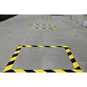 3M 1125-BY Hazard Marking Duct Tape, Black & Yellow, 1.88 inches by 25 Yards, 1 roll