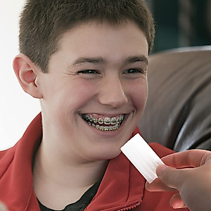 Aoutrow12 PACK Braces Wax Dental Wax with Colorful Storage Cases, 60 Orthodontic Wax Strips for Braces Aligners Wearer