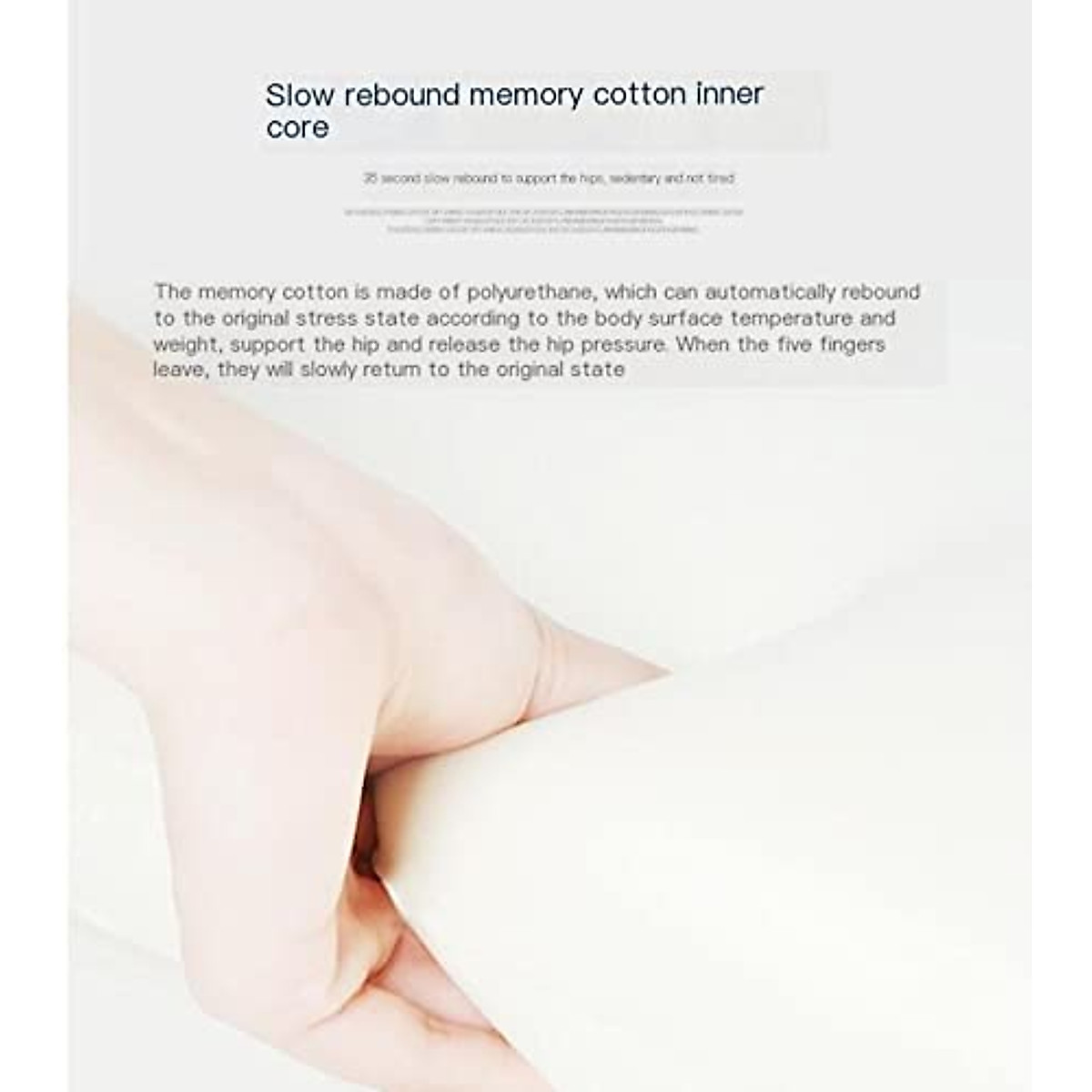 NNAA Ergonomic Chair Pad Memory Foam Seat Cushion Gel Enhanced Cushion Non-Slip Orthopedic Caudal Spine Cushion Relieve Pain Office Chair Car Seat color1