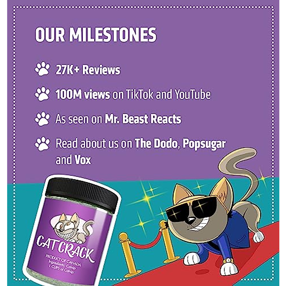 Cat Crack Catnip 1 Cup Bundled with Organic Catnip 1 Cup, Premium Blend Safe for Cats, Infused with Maximum Potency Your Kitty is Sure to Go Crazy