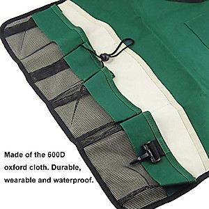SYOOY Garden Apron with Pockets, Adjustable Neck and Waist Straps for Gardening Carpentry Lawn Care Women Men Workers