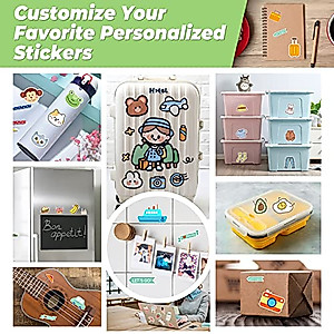 Sticker Photo Paper 8.5 x 11 Inch Glossy Photo Quality Paper 50 Sheets Self-Adhesive Paper for Inkjet Printers Sticky Paper Printable White, 135 gsm, 50 Count Pack