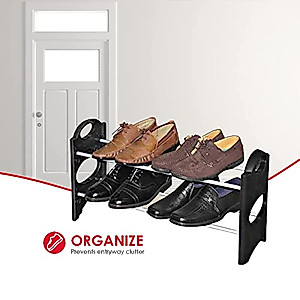Sunbeam Home Basics 2-Tier Shoe Rack