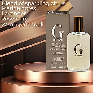 PB ParfumsBelcam G Eau Bronze Eau de Toilette Spray, Our Version of a Designer, 3.4 Fl Oz.