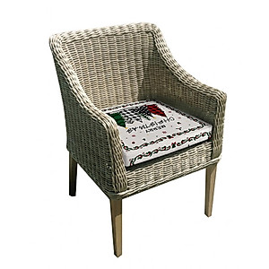 Merry Christmas Tree Outdoor Cushion Chair Cover Set of 2 - Waterproof Couch Seat Covers, Red Plaid Green Xmas Tree Snowflake Patio Furniture Protector Slipcovers for Sofa/Garden/RV, 20"x18"x4"