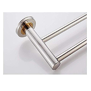 Towel Racks QLDFX Towel Rack Towel Rail Bath Towel Shelf Towel Storage Bath Towel Rail Single Towel Bar Fordouble Rod Stainless Steel Bright Bathroom Kitchen Shower Wall Hanging Towel Rack-40cm Towel