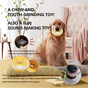 Newdeport Indestructible Dog Chew Toys for Aggressive Chewers, Squeaky Dog Toys for Aggressive chewers, Interactive Dog Toys for Medium/Large/Breed Dogs, Teeth Grinding and Cleaning Function