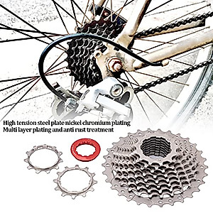 FECAMOS Road Bike Freewheel, 11‑30T Bike Freewheel Anti Rust Treatment High Accuracy Tooth Ratio for Cycling
