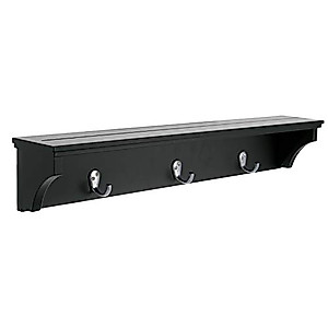 Kiera Grace Contemporary Floating-Shelves, Black