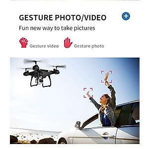 QAONIE KY101 Mini Drone with 720P HD Camera Remote Control Toys Gifts, 2 Batteries 30 Mins