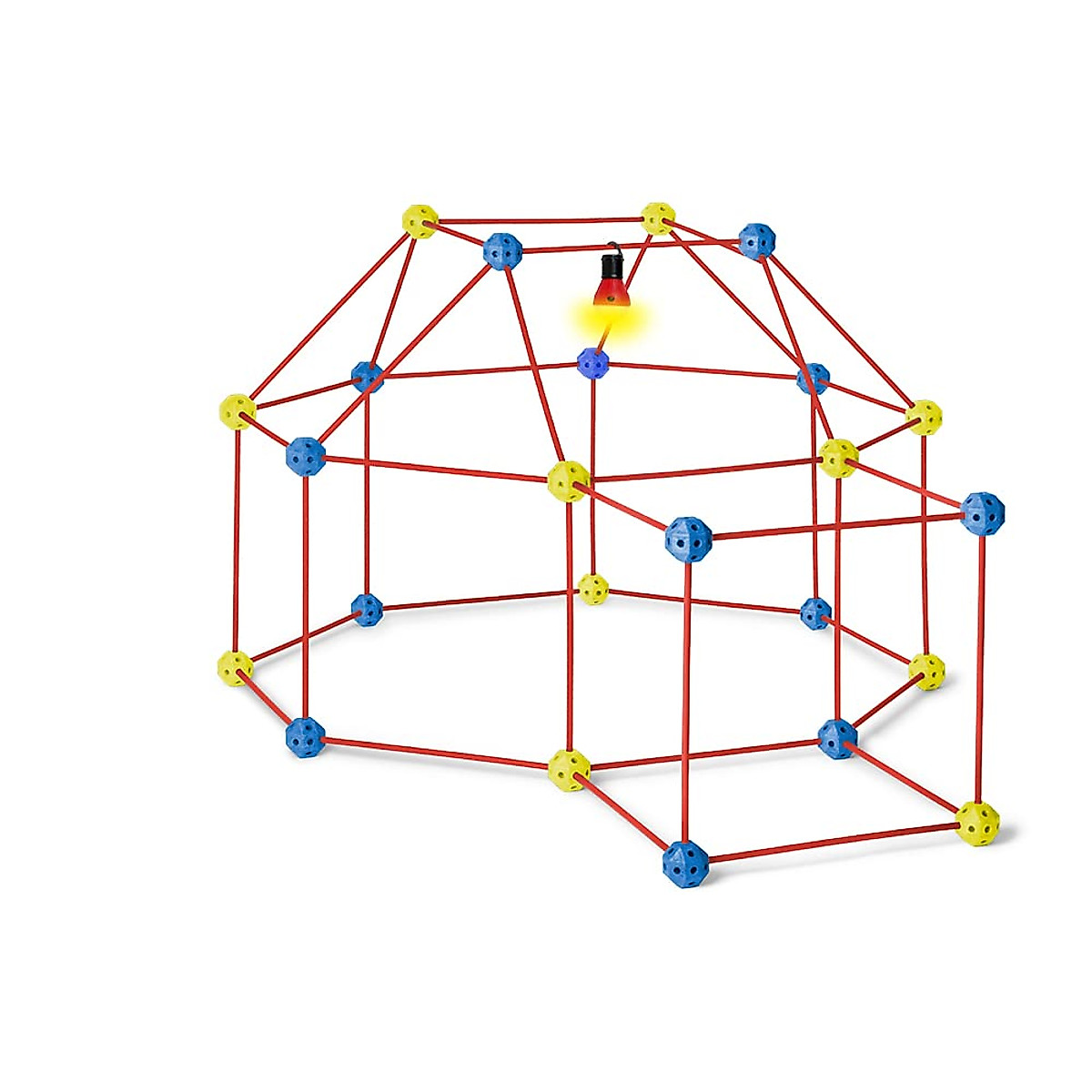 D.I.Y. CLUBHOUSE Fort Building Kit for Kids | 90 Pieces Educational Learning Toy and Creative Fort Toy for 5 Years and up STEM Building Toys DIY Castles Play Tent for Both Indoor and Outdoor