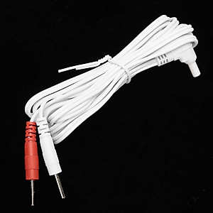 Sonew 10pcs TENS Wire Cable, 2.35mm 1.8m 2?in?1 Pin Type Electrode Lead Wires Cable for TENS Unit Physiotherapy Machine