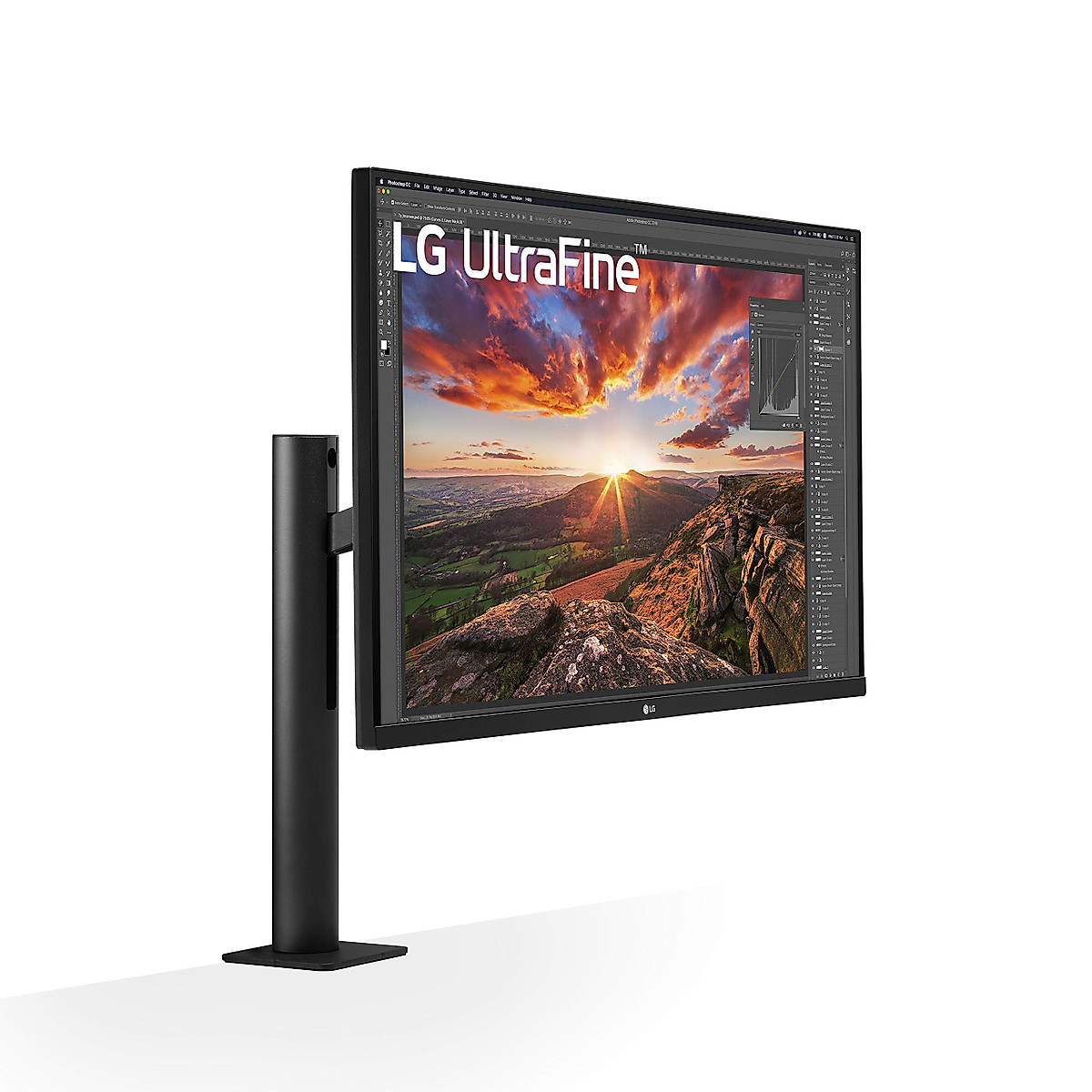 LG 32UN880-B 32-Inch UltraFine Display Ergo UHD 4K IPS Display with HDR 10 Compatibility and USB Type-C Connectivity, Black (Renewed)
