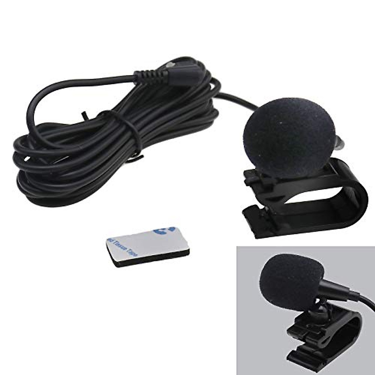 SING F LTD 3.5Mm Car Microphone SUV Stereo External Mic Bluetooth Enabled Stereo GPS DVD Mp5