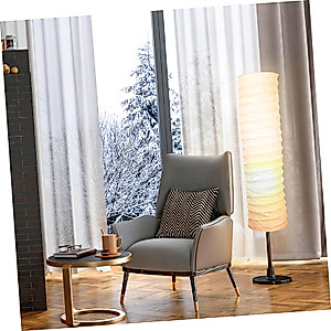 Beaupretty Paper Floor Lamp Shade: Diploma Floor Lamp Shade Japanese Style Rice Paper Lamp Protector Cover Replacement for Hotel Bedside Floor Lamp