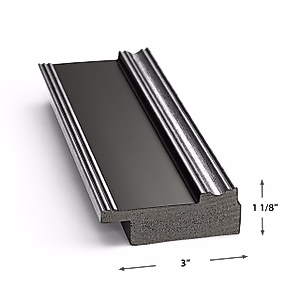 Frame My TV Deco TV Frames - Antique Silver & Black Smart Frame Compatible ONLY with Samsung The Frame TV (Fits 2021-2024 Frame TV, 55")