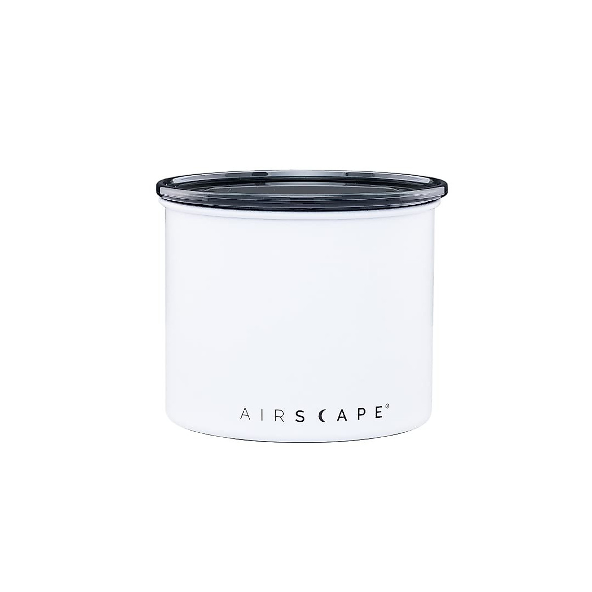 AirScape Steel Coffee Canister Family - Set of 3 - Food Storage Container - Patented Airtight Lid - Push Out Excess Air Preserve Food Freshness (Matte White, Small, Medium & Large Kilo)