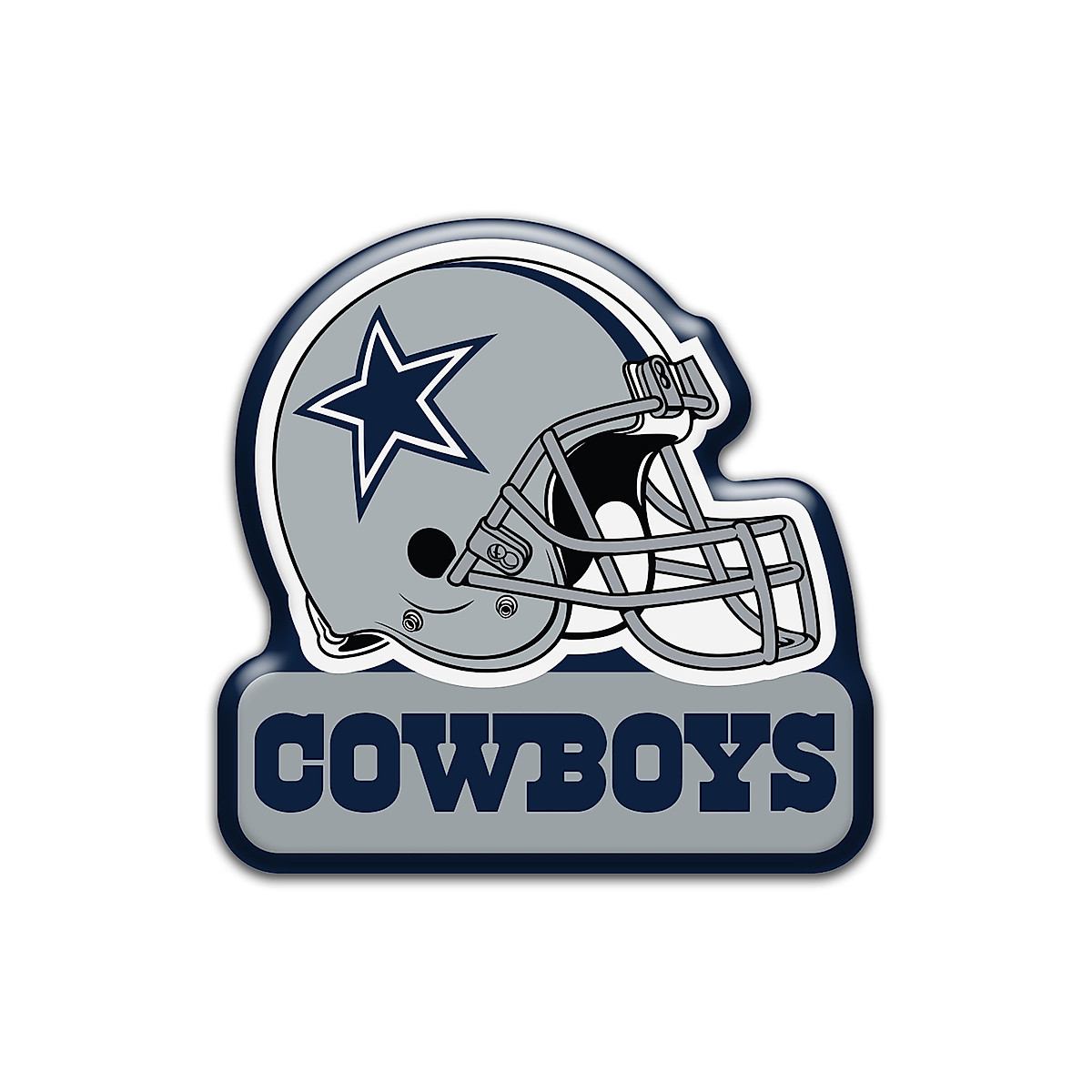 Aminco NFL Dallas Cowboys 3" Heavy Duty Helmet Magnet