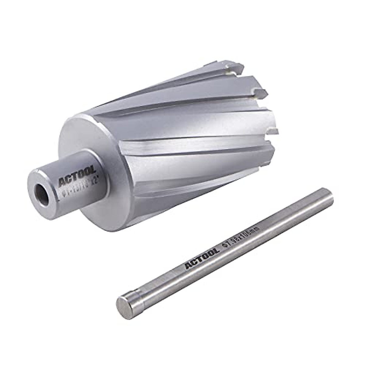 ACTOOL 1-13/16'' Diameter x 2'' Depth of Cut Carbide Tipped TCT ANNULAR Cutter with 3/4'' Weldon Shank