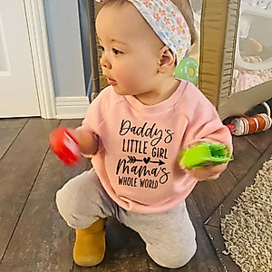 Hnyenmcko Toddler Baby Girl Clothes Long Sleeve Crewneck Letter Print Sweatshirt Top Casual Pants Sets 2Pcs Fall Winter Outfits (B-Pink, 18-24 Months)