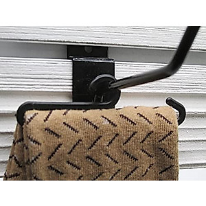 NAHANCO SH2 Sock Hanger with Curved Bar, Black (Pack of 500)