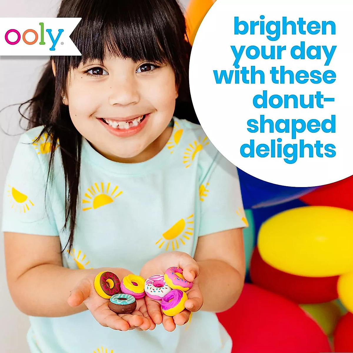 Dainty Donuts Scented Erasers - Set of 6