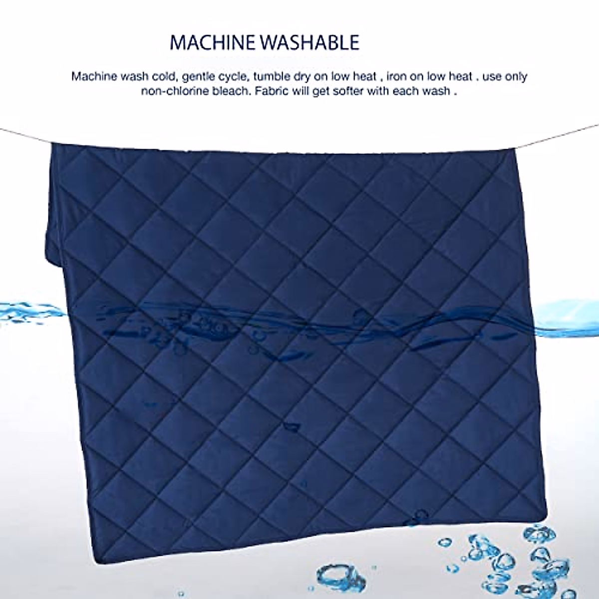 EXQ Home Toddler Comforter Baby Quit Blanket Soft Lightweight,39x47 inches Polyester Toddler Nursing Blanket for Infant and Newborn, Ultra Soft for Crib Bed,Stroller,Travel(Navy Blue)