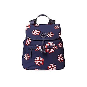Tory Burch Women's Nylon Printed Flap Backpack