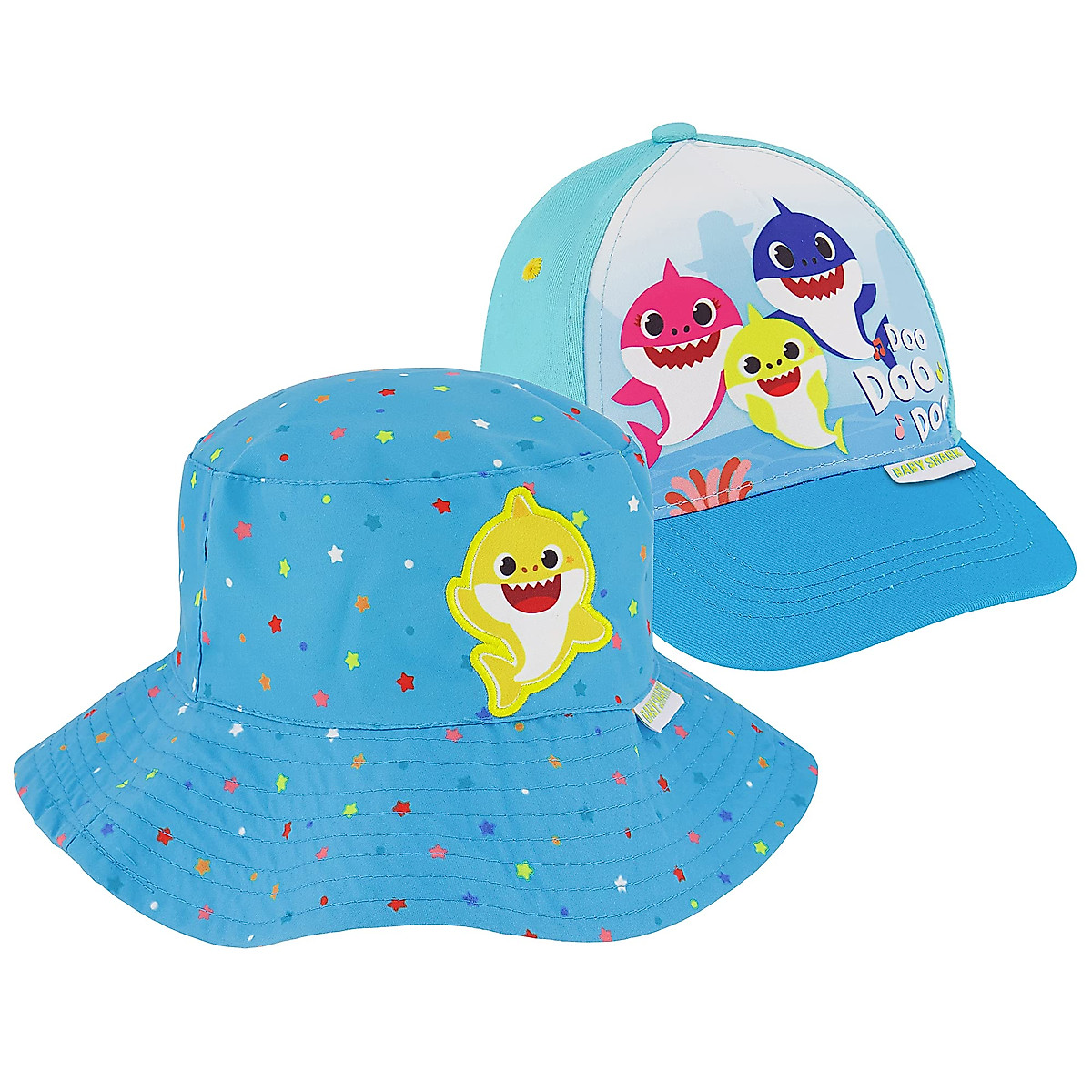 Nickelodeon Boys Bucket Hat & Baseball Cap, Baby Shark Toddler Sun Hat For Ages 2-4