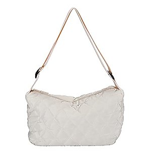 Lushandy Quilted Shoulder Bags Women Crossbody Bag Tote Handbags Fashion Nylon Solid Color Autumn Winter