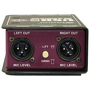 Radial USB-Pro 2 Channel Active Stereo USB Laptop DI Instrument Direct Box with Senor 20' XLR Microphone Cable (Pair) and Zorro Cloth