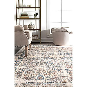 nuLOOM Liliana Vintage Persian Area Rug, 5' 5" x 8', Ivory