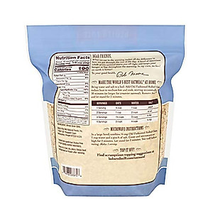 Bob's Red Mill Gluten Free Old Fashion Rolled Oats, 32-ounce (Pack of 4)