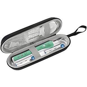 ProCase Electric Toothbrush Hard Travel Case Compatible with Oral-B Pro 1000 8000, Sonicare 1100 5100 6100, Carrying Bag Carrier for Battery Power Rechargeable Toothbrush (Case Only) –Black