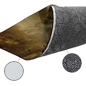 Area Rug, 4x6ft Fluffy Rugs for Living Room, Non-Slip Non-Shedding Shag Carpet for Bedroom Decor, Aircraft Battlefield Air War Area Rugs for Aesthetic Room Decor