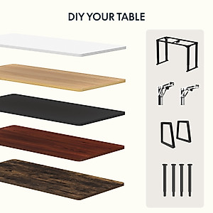 FLEXISPOT Whole Piece 48"x30" Desktop 1" Thickness Height Adjustable Desk Rectangular Tabletop Mahogany Board (48INCH Mahogany Top)