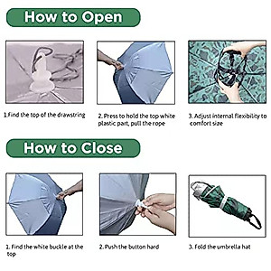 Mifashion Umbrella hat for Golf(Silver-Camouflage), Large