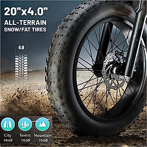 ikidsislands 2000W Electric Bike for 2 Adults, Fat Tire Mountain Ebike, 30 MPH 48V 18AH AWD Ebikes, Dual Motor E Bikes for Two People (Brown)