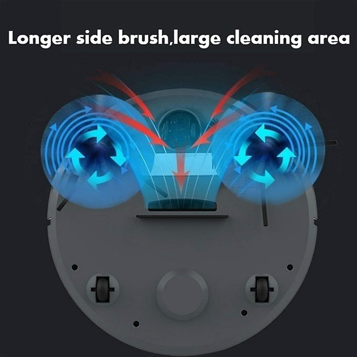 LOVIVER Robot Vacuum Cleaner, Super-Thin,Quiet, Self-Charging Robotic Vacuum Cleaner, Cleans Hard Floors to Medium-Pile Carpets - Black