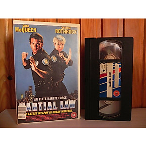 Martial Law - Cynthia Rothrock/Carradine - Dim Mak Gcrime - Big Ex-Rental - VHS