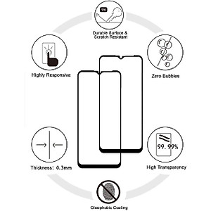 CNPUTAO Case for Oppo A78 4G with Tempered Glass Screen Protector [2 Pack],Sliding Camera Window, Kickstand, Shock-Proof Anti-Scratch Dual-Layer Phone Cover, Black