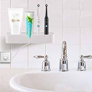 Bedside Shelf Caddy Basket Pocket Organizer to Storage Remotes,Tablet Cellphone Charging,Clock- Stick On Adhesive Tapes & Nails Installations Both Offered for Bedroom,Dorm,Offices.(1 Psc/Set)