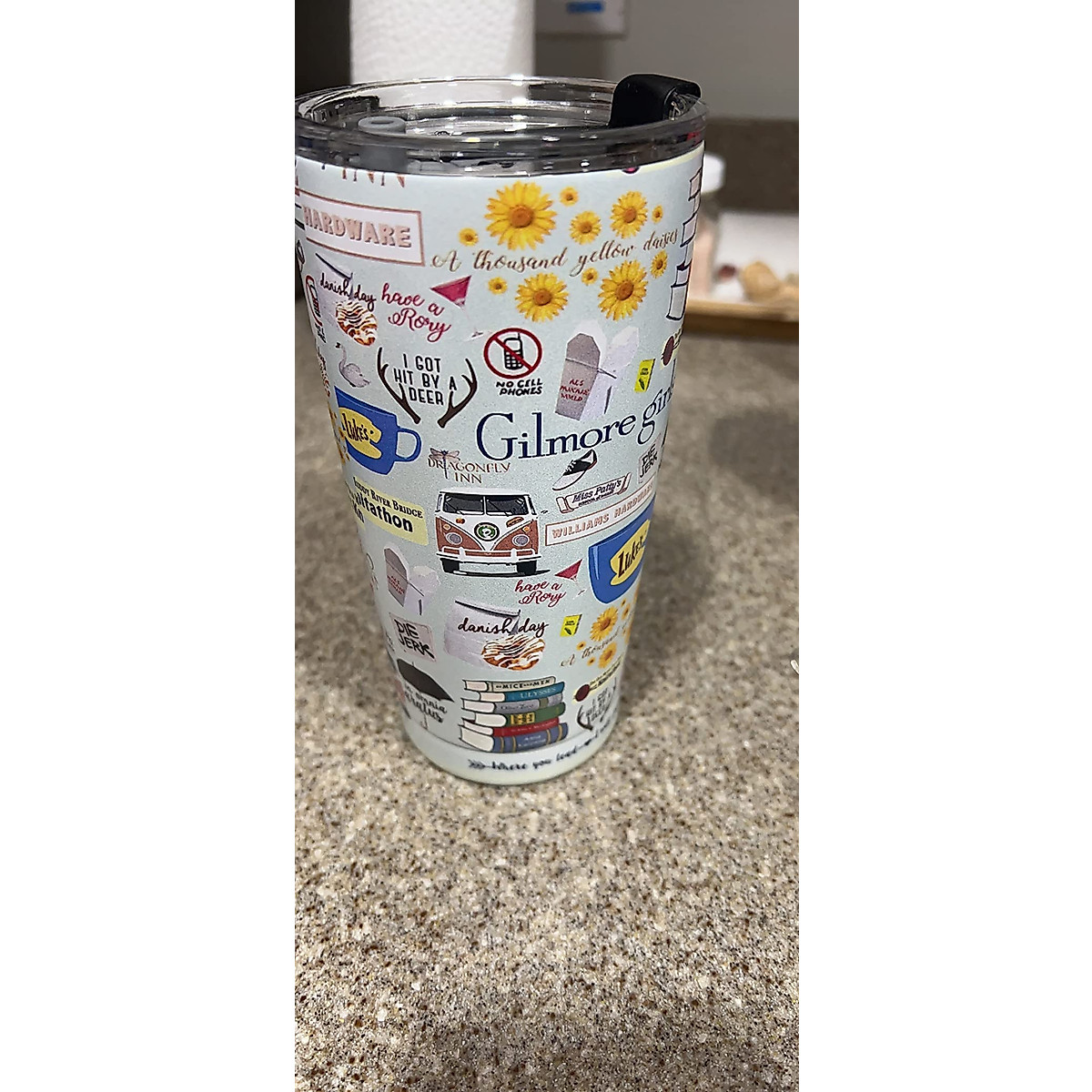 Gilmore Girls Stainless Steel Vacuum Insulated Tumbler 20oz With Lid Sporty Travel Coffee Tumbler, Sporty Travel Beverage Drinkware