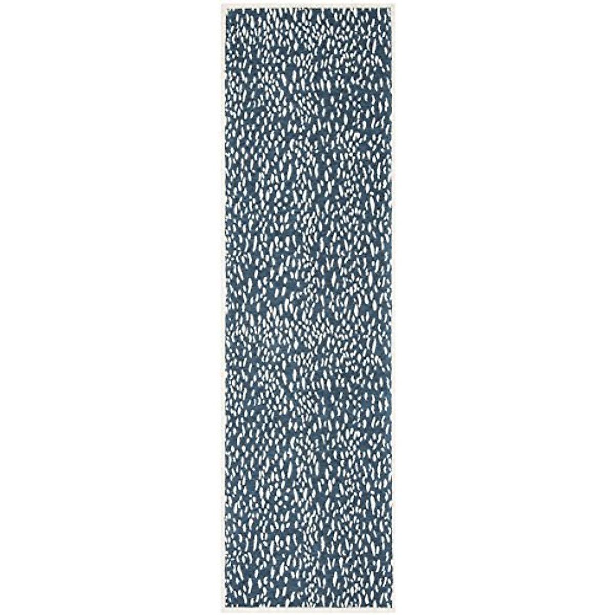 SAFAVIEH Marbella Collection 2'3" x 6' Blue/Ivory MRB657D Handmade Chenille Runner Rug