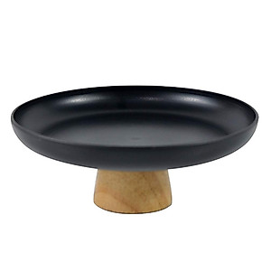 Beaupretty Round Coffee Table Tray 1pc Cosmetic Storage Tray Finishing Tray Bamboo Small Item Earring Tray