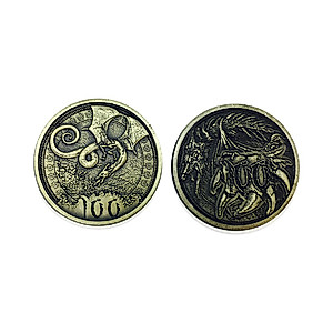 Norse Foundry Dragon Variety Pack (Set of 10) (Metal Plated Novelty) Adventure Coins for RPGs / LARP | DND Pathfinder Live Action Role-Playing Games